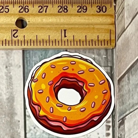 Design | 110 Donut Reusable Waterproof Vinyl Sticker Decal | Poshmark
